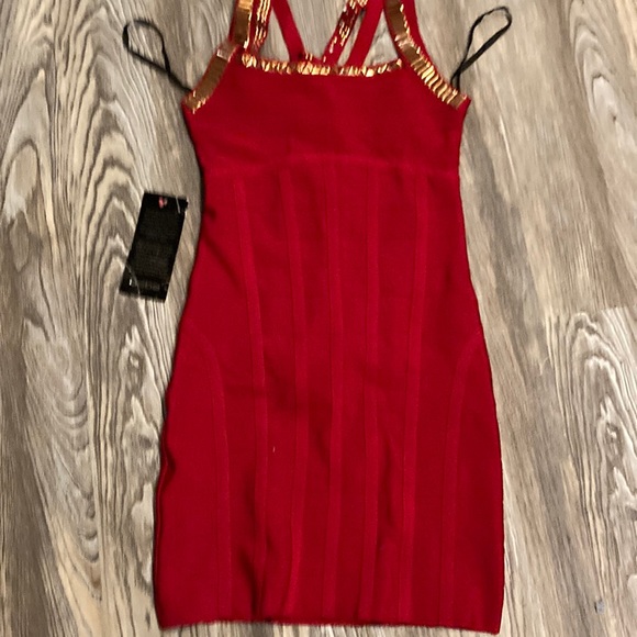 Dresses | Bebe Red Dress Brand New | Poshmark